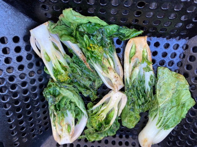 Grilled pac choi – Kate's Garden Kitchen