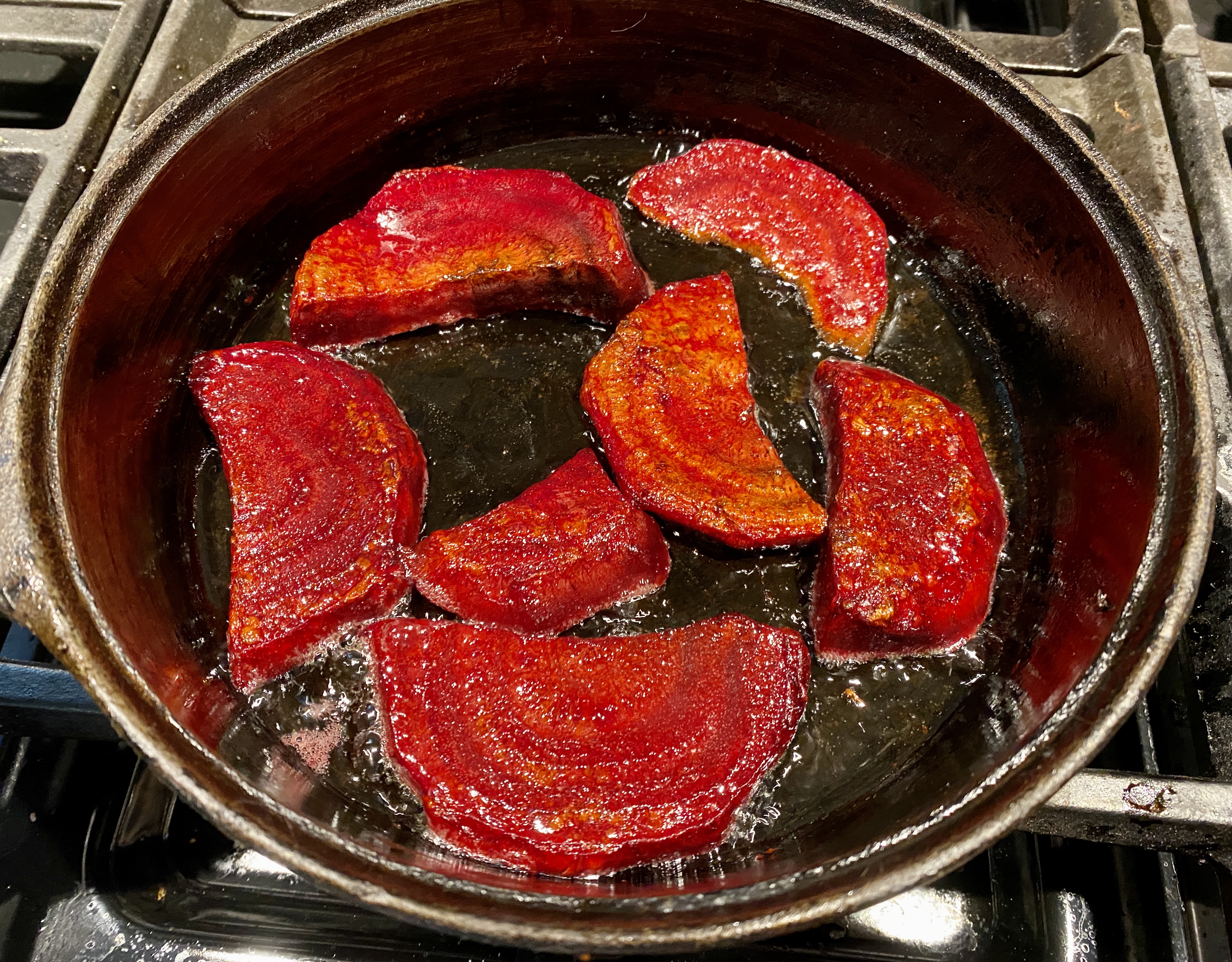 Crispy sauteed beets with beet greens – Kate's Garden Kitchen